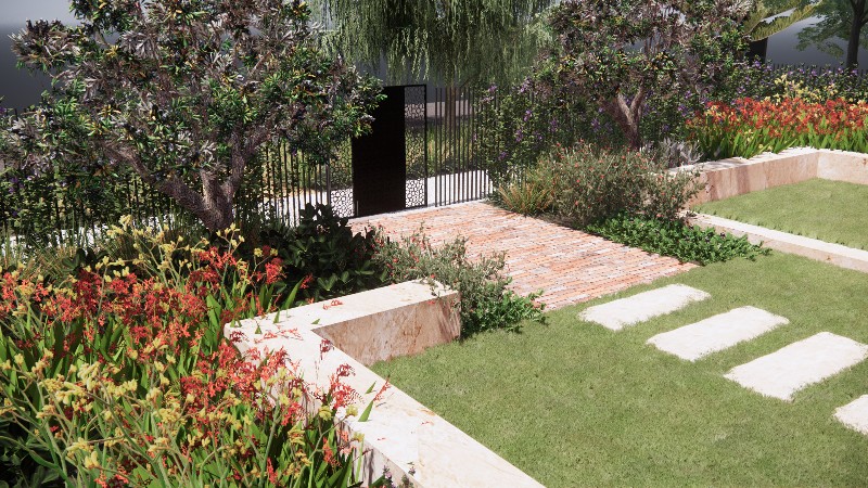 Low maintenance garden design for Perth